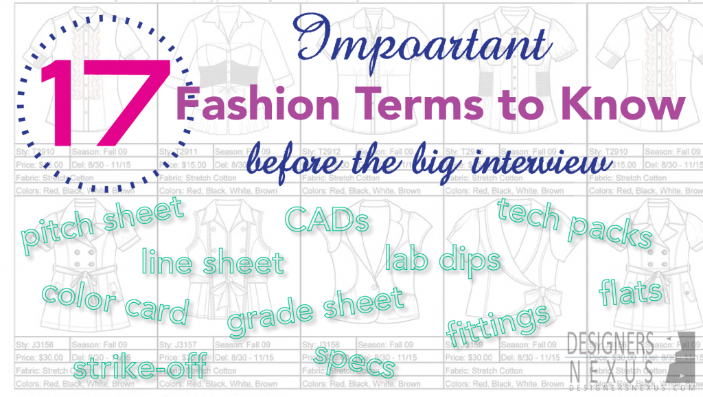 Learning the Lingo- Fashion Terms to Know